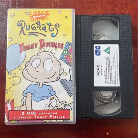 RUGRATS VHS VIDEO Tape Tommy Troubles Cartoons Nickelodeon 464 The