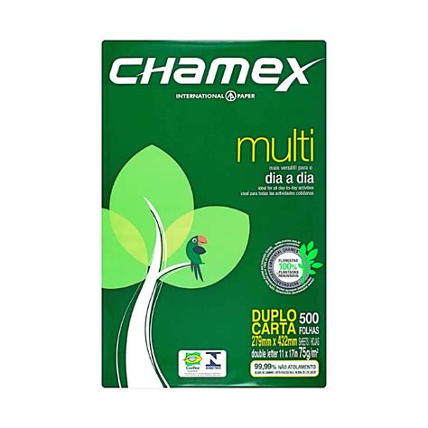 Paquete De 500 Hojas De Papel Bond Blanco Doble Carta CHAMEX