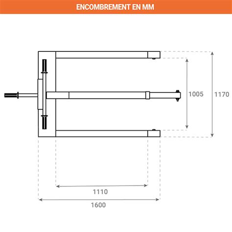 Chèvre de levage pour palette Pliable et transportable