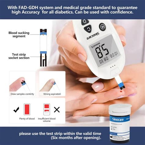 Sinocare Safe Accu Blood Glucose 50 Test Strips Buy Online At Best