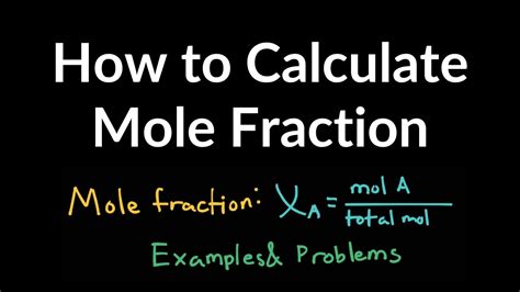 How To Calculate Mole Fraction Examples Explanation Shortcut