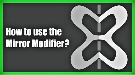 How To Use The Mirror Modifier Blender Beginner Youtube