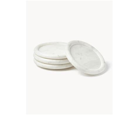 Dessous de plat en marbre Yael 4 pièces Westwing