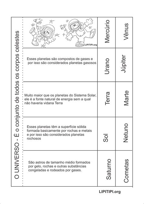 Atividade Interativa O Universo Sistema Solar Segundo Ciclo Fundamental