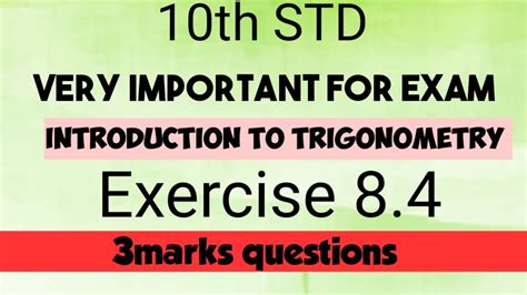 3marks Questions Introduction To Trigonometry Very Important For Exam