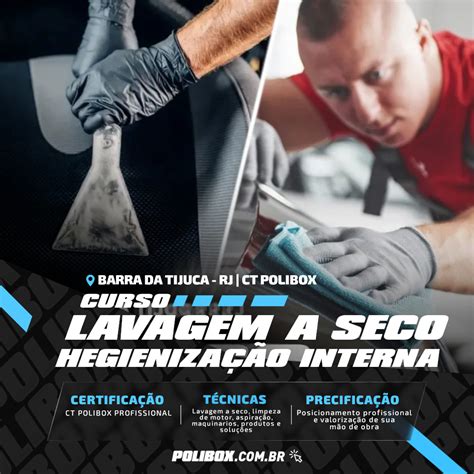 Curso de LAVAGEM A SECO e HIGIENIZAÇÃO automotiva 17 10 ou 28 10