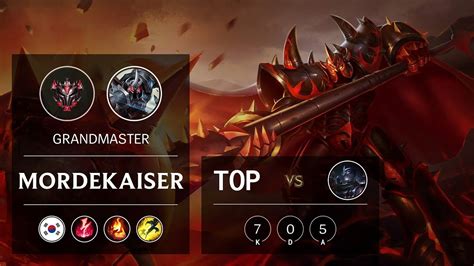 Mordekaiser Top Vs Shen KR Grandmaster Patch 9 9 YouTube