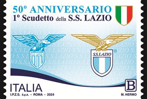Calcio Lazio Arriva Un Francobollo Per I 50 Anni Dal Primo Scudetto