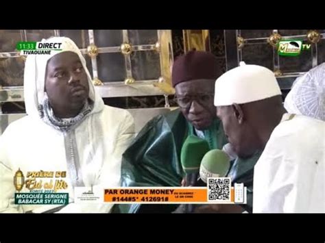 DIRECT TIVAOUANE MOSQUÉE SERIGNE BABACAR SY RTA KORITÉ 2023