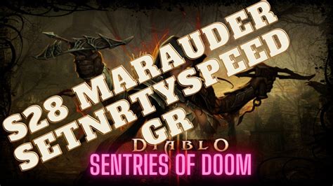 Season 28 Demon Hunter Marauder Sentry Speed Greater Rift Build YouTube