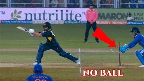 No Ball Ishan Kishan Collect Ball Infront The Stump And No Ball