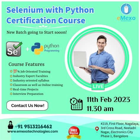 copy of selenium with python certification training c postermywall