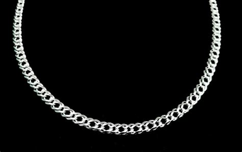 Cadena Doble Barbada De Plata Fina Mercado Libre