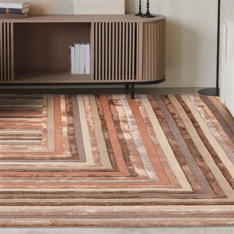 Tapis De Salon Design Multicolore Doux M Lange D Orange De Rose D