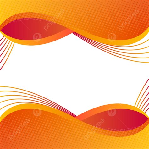 Orange Wavy Shapes On Transparent Background Curved Free Vector And Png