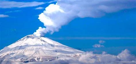 Volc N Popocat Petl Registra Exhalaciones