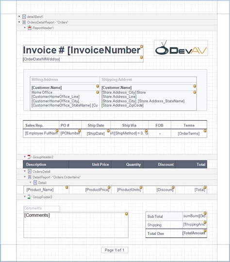 Create A Report Merged With PDF In The Visual Studio Report Designer