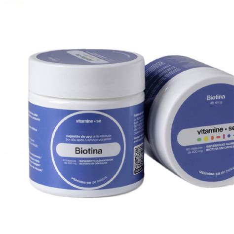 SUPLEMENTO ALIMENTAR VITAMINE SE BIOTINA 45MG 60 CÁPSULAS PanVel