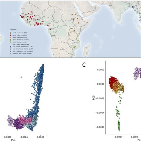 Geographic Distribution Of Sampling Locations And Population Structure