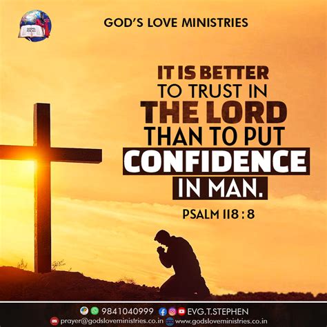 Psalm 118 8 God S Love Ministries Today S Promise