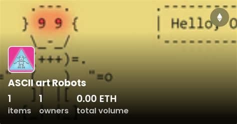 Ascii Art Robots Collection Opensea