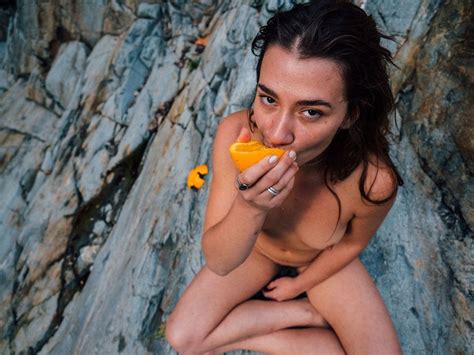 A Tasty Treat Allowed Us To Snap A Picture Of This Pretty Brunette