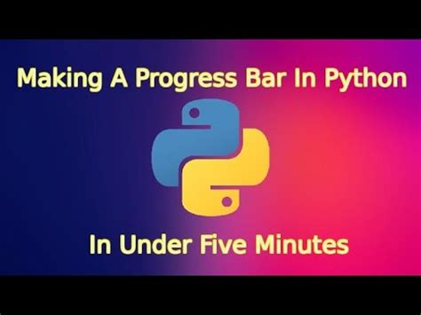 Making A Progress Bar In Python In Under Five Minutes Command Line