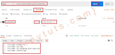 How To Upload Multiple Files Using Spring REST API Roy Tutorials