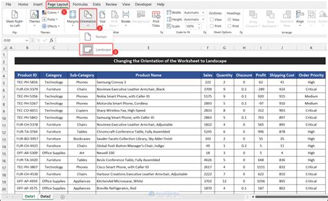 How To Change Orientation Of Worksheet To Landscape In Excel