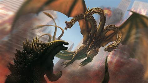 Godzilla 1080P Ghidorah Movie The Three Headed Monster HD Wallpaper