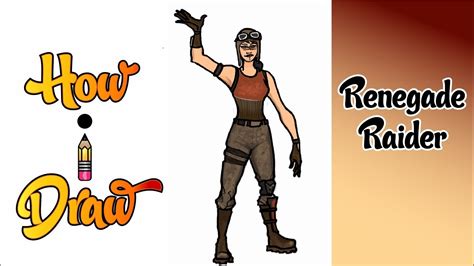 How I Draw Renegade Raider From Fortnite Youtube