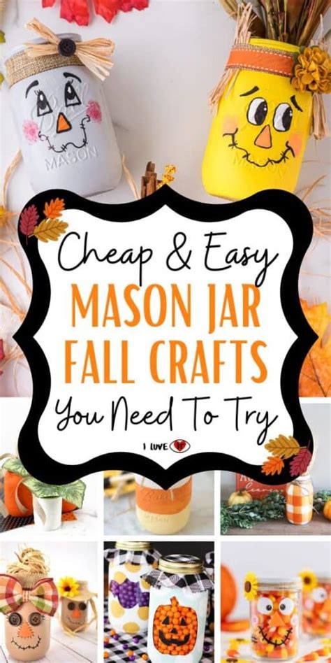 27 Stunning Mason Jar DIY Fall Crafts I Luve It