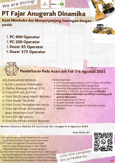 Lowongan Kerja Job Fair Disnakertrans Berau