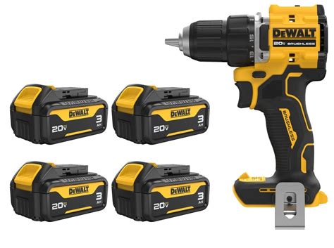 DEWALT ATOMIC COMPACT SERIES 20V MAX Cordless 1 2 With 3Ah Battery 4pk