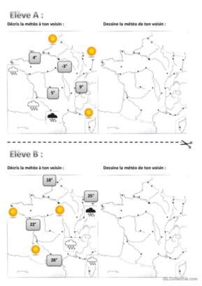 55 Temps Météo Français FLE fiches pedagogiques pdf doc
