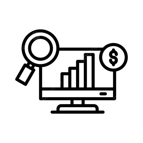 Icono De L Nea De An Lisis De Datos Vector Png An Lisis Cuadro