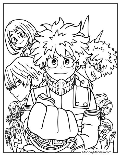 My Hero Academia Coloring Pages Free Pdf Printables