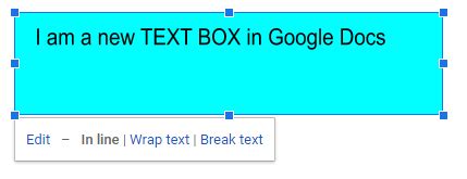 How To Insert Text Box And Delete Boxes In Google Docs