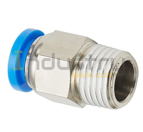 Pneumatic Push In Male PU Connector Industrywala