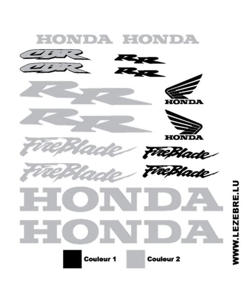 Kit Stickers Autocollants Honda CBR RR Fireblade