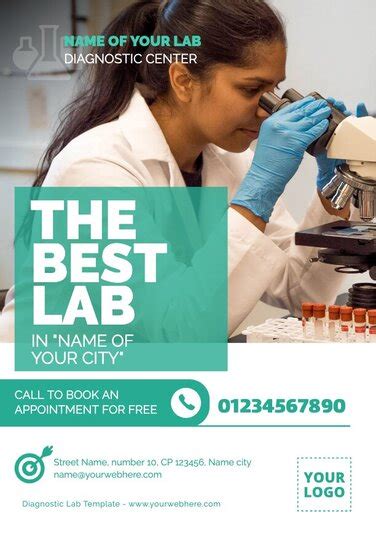 Editable Diagnostic Lab Poster Templates