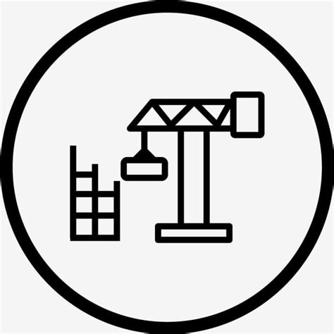 Constru O De Casa Cone Vector Png Edif Cio C Rculo Constru O