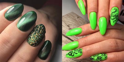 Green Nails 2023 Top 20 Ideas And Trends Of Green Nail Design In 2022