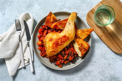 Poulet L Gumes Fa On Caponata Sicilienne Recette Hellofresh