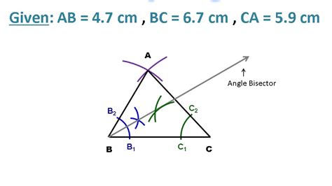 bisector of an angle in a triangle