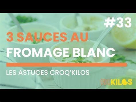 3 Sauces Au Fromage Blanc Recette Croq Kilos Recette Sauce Sauce Au