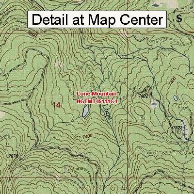Amazon USGS Topographic Quadrangle Map Lone Mountain Montana