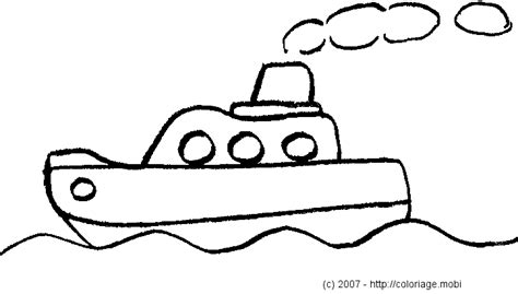 Dessins Gratuits à Colorier Coloriage Paquebot à imprimer