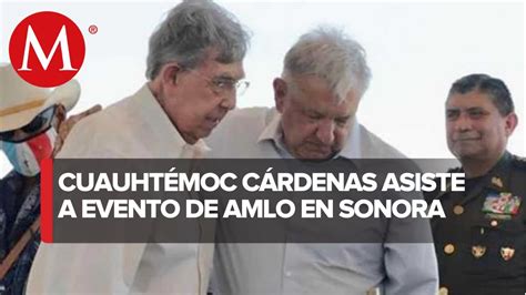 Breve y directo el encuentro de AMLO y Cuauhtémoc Cárdenas en tierra