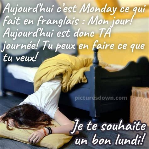 Bon Lundi Humour Image Sur Le Plancher Picturesdown